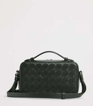 Bottega Veneta Leather Intrecciato Getaway Pouch