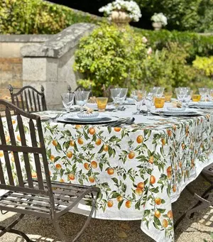 SUMMERILL & BISHOP Linen L'orangerie Tablecloth
