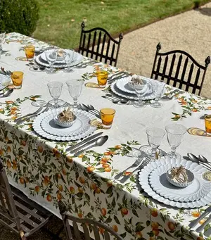 SUMMERILL & BISHOP Linen L'orangerie Tablecloth