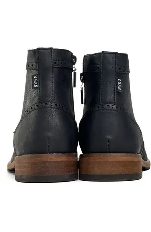 V.GAN LONDON Brogue Ankle Boots - Black