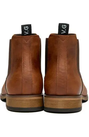 V.GAN LONDON Chelsea Ankle Boots - Tan