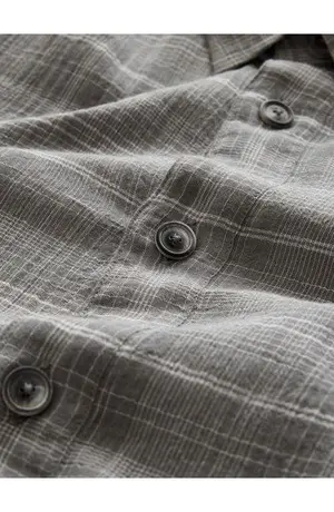 John Varvatos Plaid Button-up Overshirt