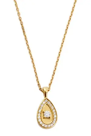 ZARUX Grace Teardrop Diamond Necklace