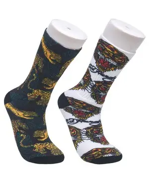 Ed Hardy 2-pack Full Cushion Crew Socks - Multi