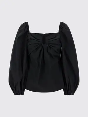 Carolina Herrera Gathered Front Puff Sleeve Top