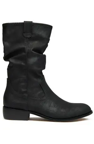 V.GAN LONDON Prune Mid-calf Boots - Black