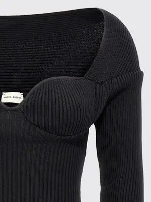 Magda Butrym Ribbed Knit Corset Top