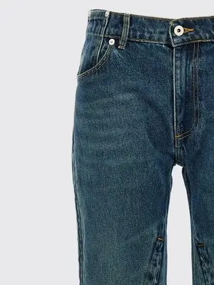 Y/project Paneled Wide-leg Jeans - Blue