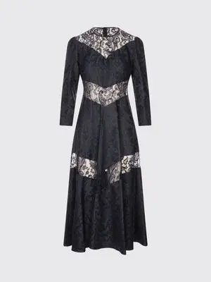 Etro Lace-paneled Dress - Blue