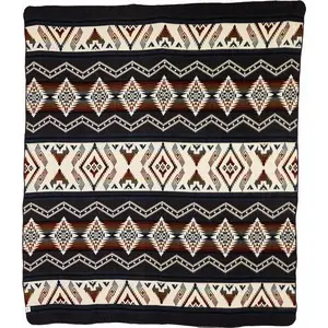 PURPLE NEST DESIGN Yachana Collection Blanket - Brown