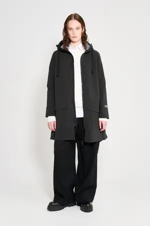 Stutterheim Mosebacke Patch Raincoat - Black