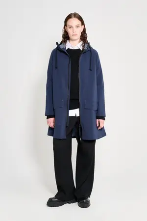 Stutterheim Mosebacke Patch Raincoat - Navy