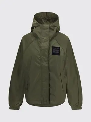 GANNI Zip Up Jacket With Hood - Grey