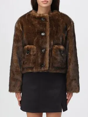 Marc Jacobs Fur Cropped Jacket - Brown