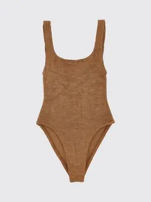 Hunza G One-piece Swimsuit - Brown