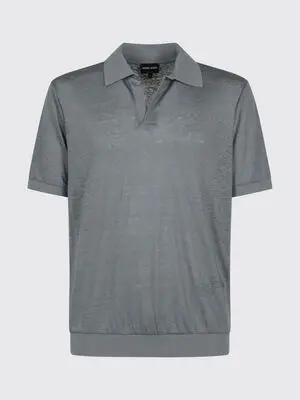 Giorgio Armani Polo Shirt - Gnawed Blue