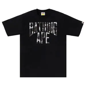 A BATHING APE Camo Nyc Logo Tee - Black