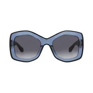 Alaïa Square-frame Recycled Acetate Sunglasses - Blue