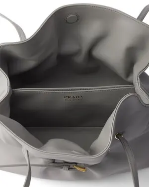 Prada Small Nappa Leather Bag - Granite Gray