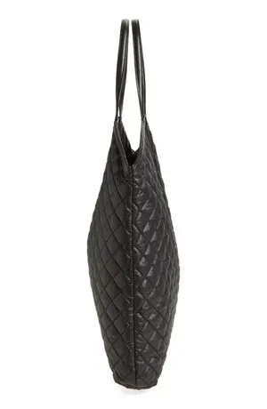 Mz Wallace Large Astor Quilted Nylon Tote - Black