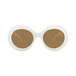 Gucci Round-frame Recycled Acetate Sunglasses - White