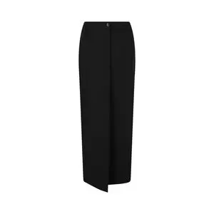 Givenchy Wool Blend Maxi Skirt - Black