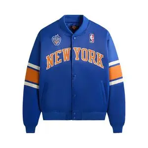 Kith New York Knicks Satin Bomber Jacket