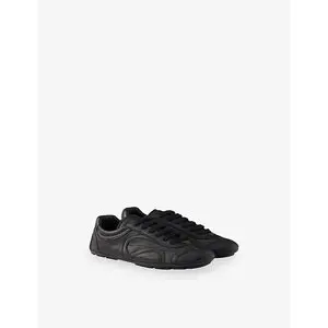 Prada Montecarlo Leather Trainers - Black