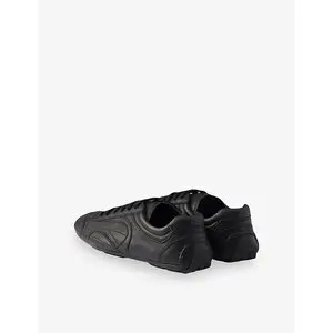 Prada Montecarlo Leather Trainers - Black
