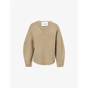 Soft Goat V Neck Knitwear For Women