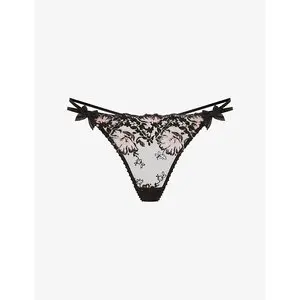 Agent Provocateur Lana Lace Thong - Black/pink