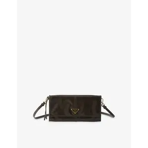 Prada Logo-embellished Leather Wallet - Green