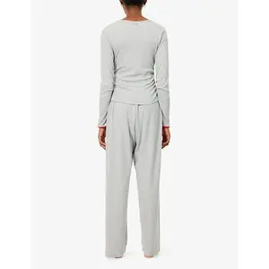 TREATS Late Checkout Long-sleeve Top And Trousers Set