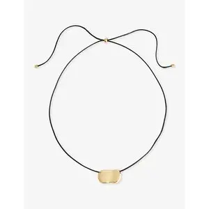 HEAVEN MAYHEM Pebble Gold-plated Necklace - Gold/black