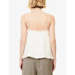 SKALL STUDIO Madeleine Frilled Linen Top