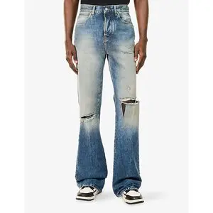 Amiri Slashed Boot-cut Denim Jeans