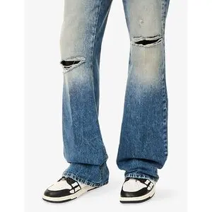 Amiri Slashed Boot-cut Denim Jeans
