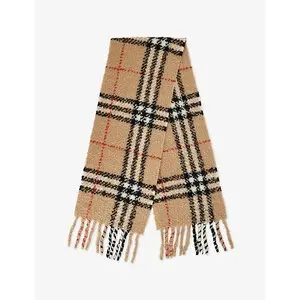 Burberry Check-bouclé Wool-alpaca Blend Scarf - Sand