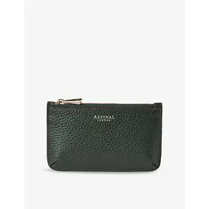ASPINAL OF LONDON Ella Leather Card And Coin Holder Alpine
