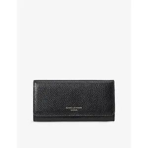 ASPINAL OF LONDON Essential Logo-embossed Leather Purse - Black