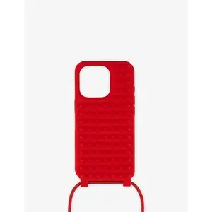 CHRISTIAN LOUBOUTIN Funky Iphone 16 Pro Leather Phone Case - Loubi
