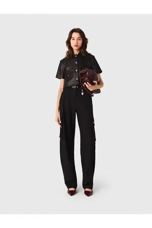 Maje Slim Leg Bottoms For Women