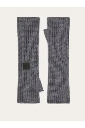 FERRAGAMO Knitted Hand Warmer - Gray