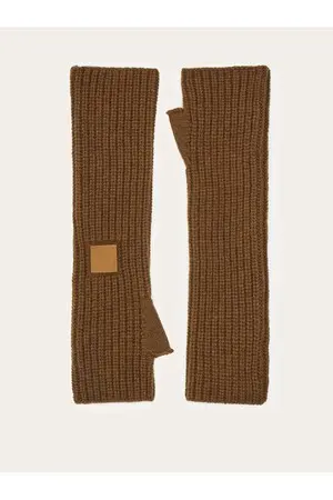 FERRAGAMO Knitted Hand Warmer - Natural