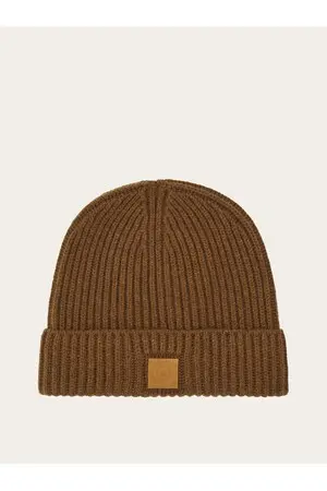 FERRAGAMO Knitted Beanie - Natural