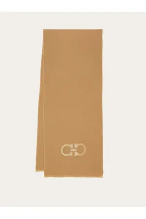 FERRAGAMO Jacquard Scarf - Natural