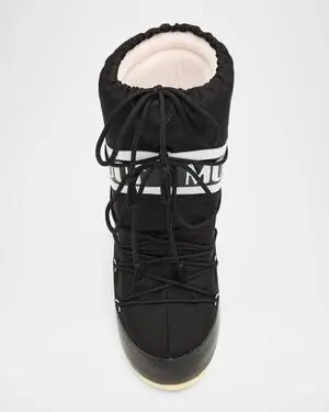 Moon Boot Icon Nylon Knee-high Snow Boots - Black