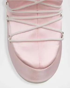 Moon Boot Icon Pearly Satin Knee-high Snow Boots - Light Pink