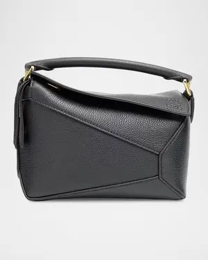 Loewe Puzzle Edge Mini Top-handle Bag - Black