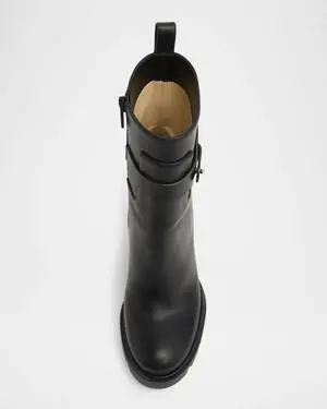CHRISTIAN LOUBOUTIN 100mm Dianouchette Leather Ankle Boots - Black